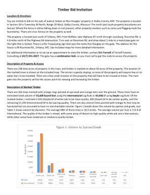 Fillable Online Timber Bid Invitation - moforest.org Fax Email Print ...