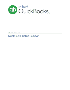 Fillable Online QuickBooks Online Seminar Fax Email Print - pdfFiller