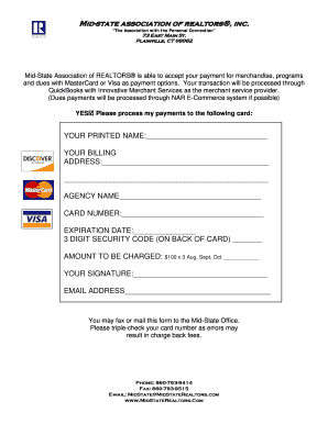 Fillable Online Mid-state association of realtors , inc. Fax Email ...