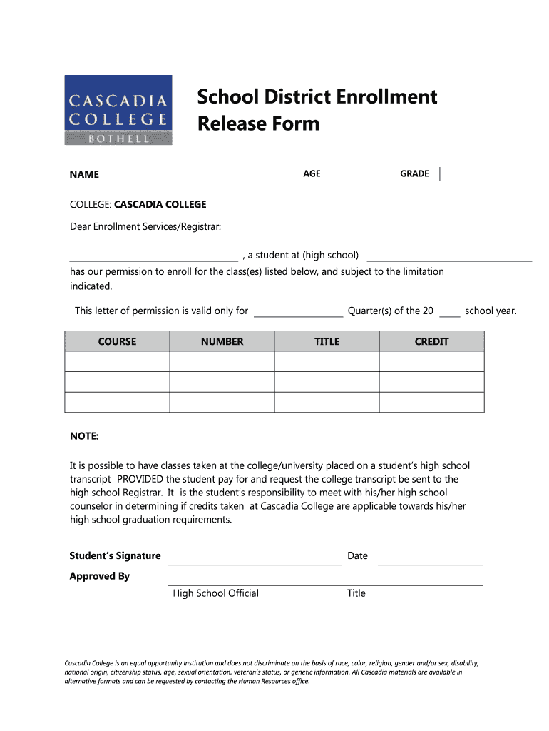 Fillable Online - Northshore School District Fax Email Print - pdfFiller