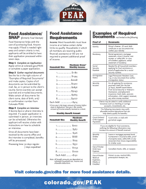 Fillable Online Food Assistance/ Fax Email Print - pdfFiller