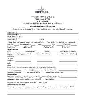 Fillable Online Residential Verification Form.docx Fax Email Print ...