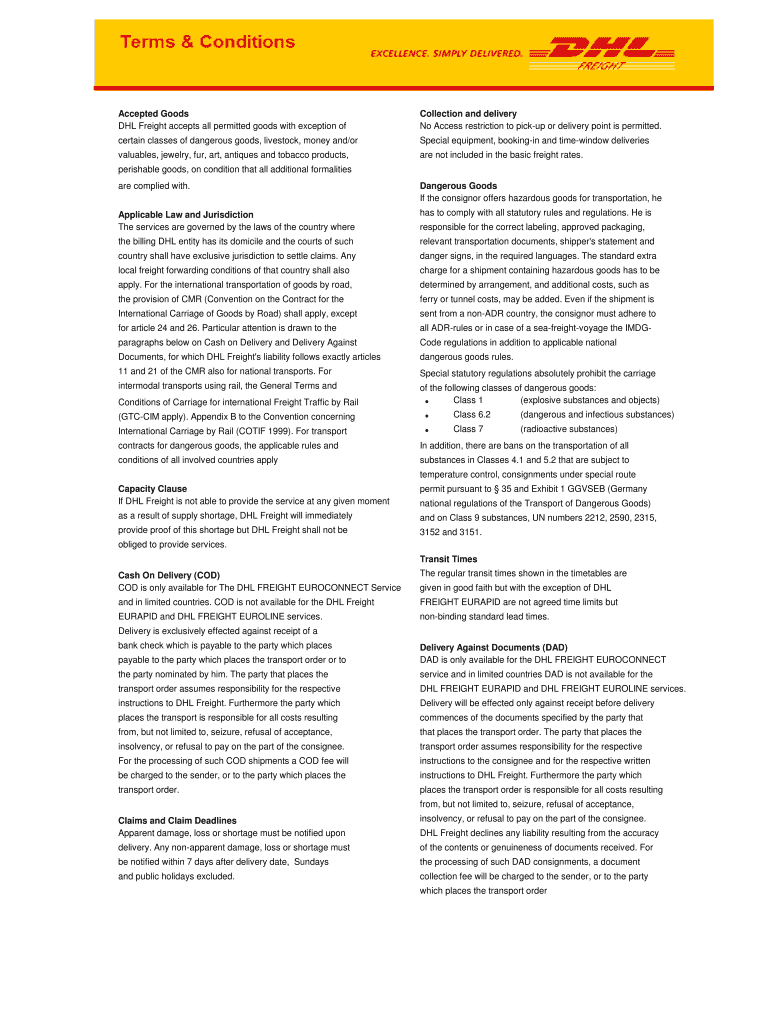 Fillable Online Download our DHL Shipment Value Protection brochure PDF ...