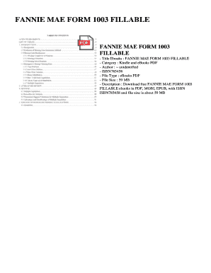 Fillable Online FANNIE MAE FORM 1003 FILLABLE. FANNIE MAE FORM 1003 ...