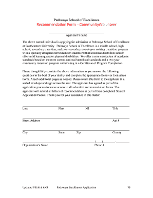Fillable Online Pathways School of Excellence Application.docx Fax Email Print - pdfFiller
