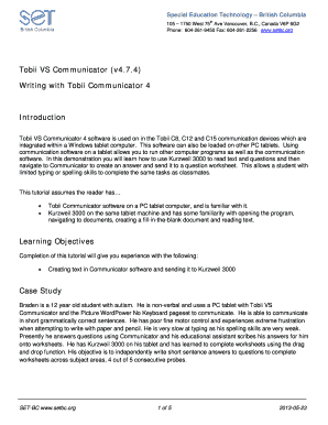 Fillable Online Tutorial Template Blank. Learning Centre Fax Email ...