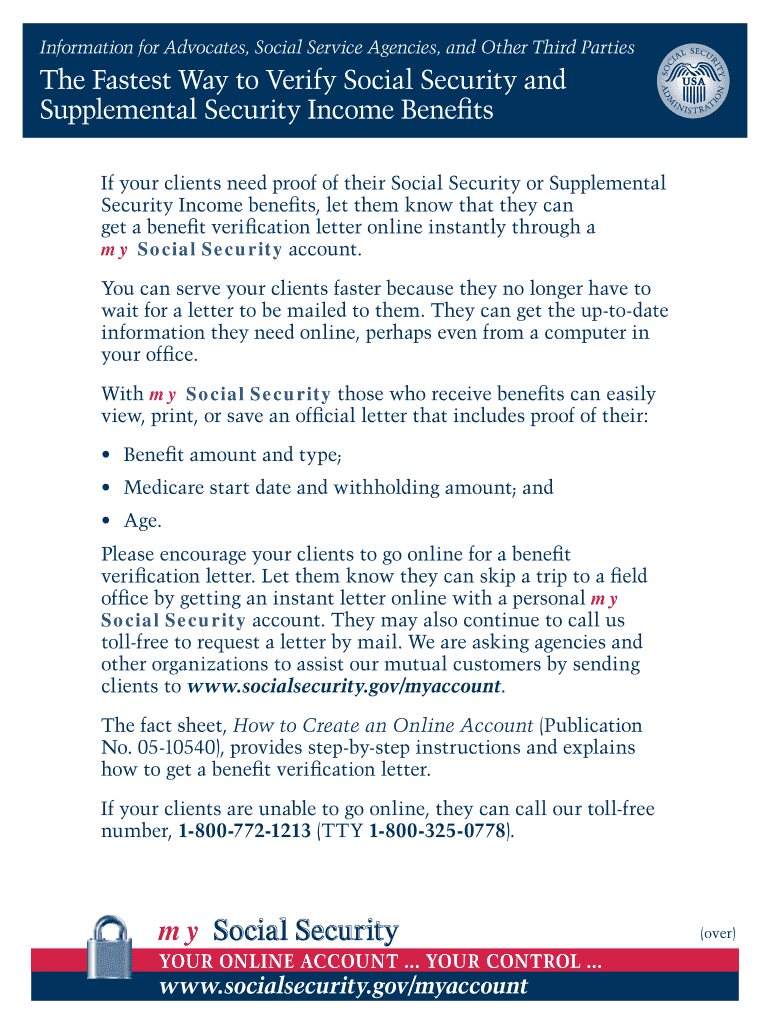 Fillable Online The Fastest Way To Verify Social Security And ...