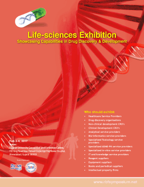 Fillable Online Life-sciences Exhibition - RBF Symposium Fax Email ...
