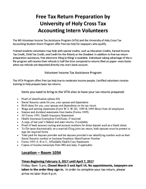 Fillable Online Free Tax Return Preparation Information Fax Email Print ...