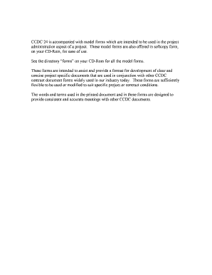 Fillable Online CCDC 24 is accompanied with model forms which are ...