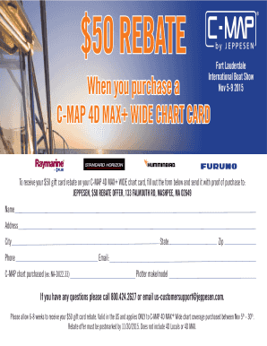 Fillable Online C-MAP 4D MAX+ WIDE CHART CARD Fax Email Print - pdfFiller