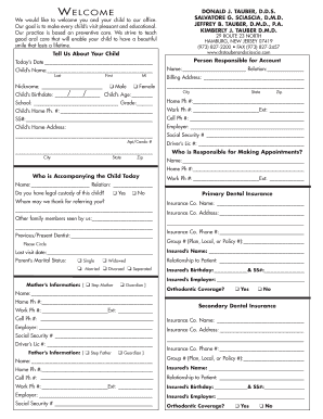 Fillable Online Child History Rev.3-12.indd Fax Email Print - pdfFiller