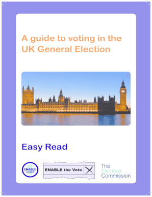 Fillable Online A guide to voting in the UK General Election ... - Your ...