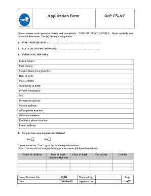 Fillable Online foreign govmu Ref: CS-AF Fax Email Print - pdfFiller