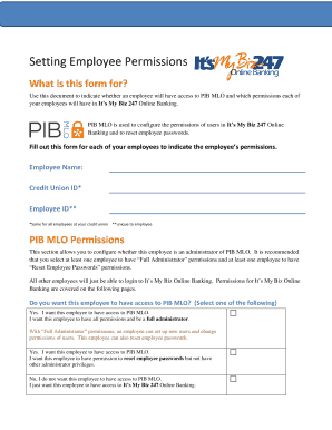 Fillable Online Setting Employee Permissions Fax Email Print - pdfFiller
