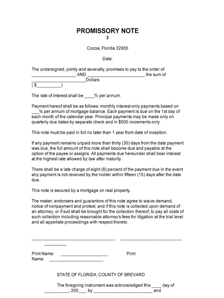 Fillable Online promissory note - My Real Wealth Fax Email Print ...