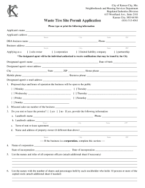 Fillable Online City of Kansas City, Mo. Neighborhoods and Housing ... Fax Email Print - pdfFiller