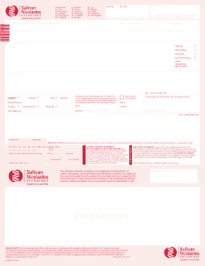 Fillable Online patient copy - Sullivan Nicolaides Pathology Fax Email ...