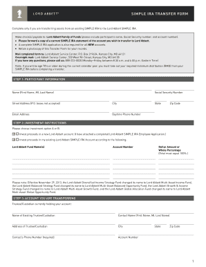 Fillable Online SIMPLE IRA Transfer Form Fax Email Print - pdfFiller