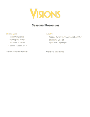 Fillable Online Seasonal Resources - Pflaum Gospel Weeklies Fax Email ...