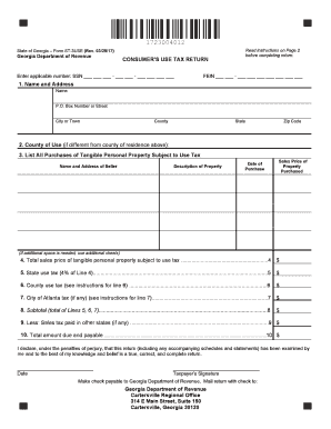 Fillable Online TSD Consumers Use Tax Return Form ST3USE Fax Email ...
