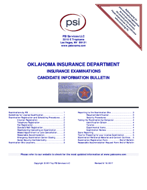 Fillable Online oklahoma insurance department approved surplus lines ...