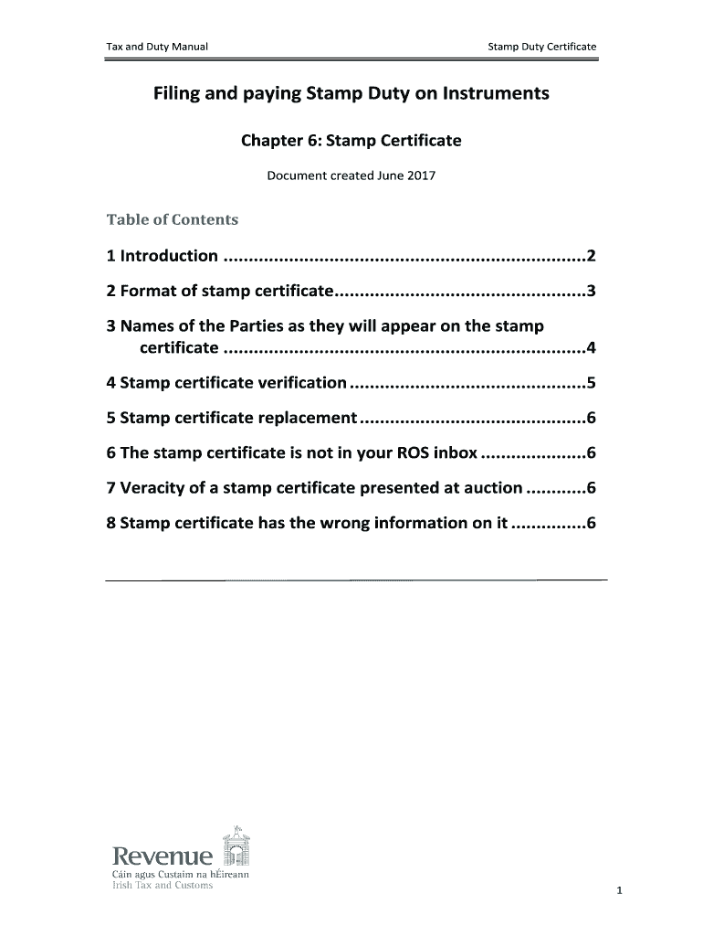 Fillable Online Stamp Duty Certificate Fax Email Print - pdfFiller