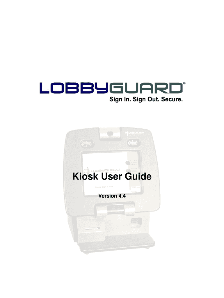 Fillable Online Kiosk User Guide Fax Email Print - pdfFiller