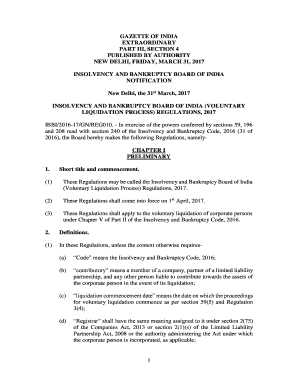 Fillable Online Corporate Voluntary Liquidation Process Regulation,2017 ...