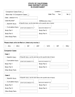 Dwc Cover Sheet - Fill Online, Printable, Fillable, Blank | pdfFiller