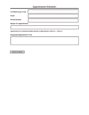 Fillable Online Appointment Scheduler - MonTECH Fax Email Print - pdfFiller