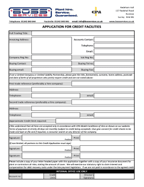 Fillable Online Boss Account Application (New).xlsx - Boss Services ...