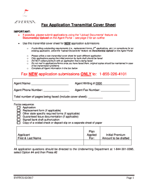 Fillable Online Fax Application Transmittal Cover Sheet Fax Email Print ...