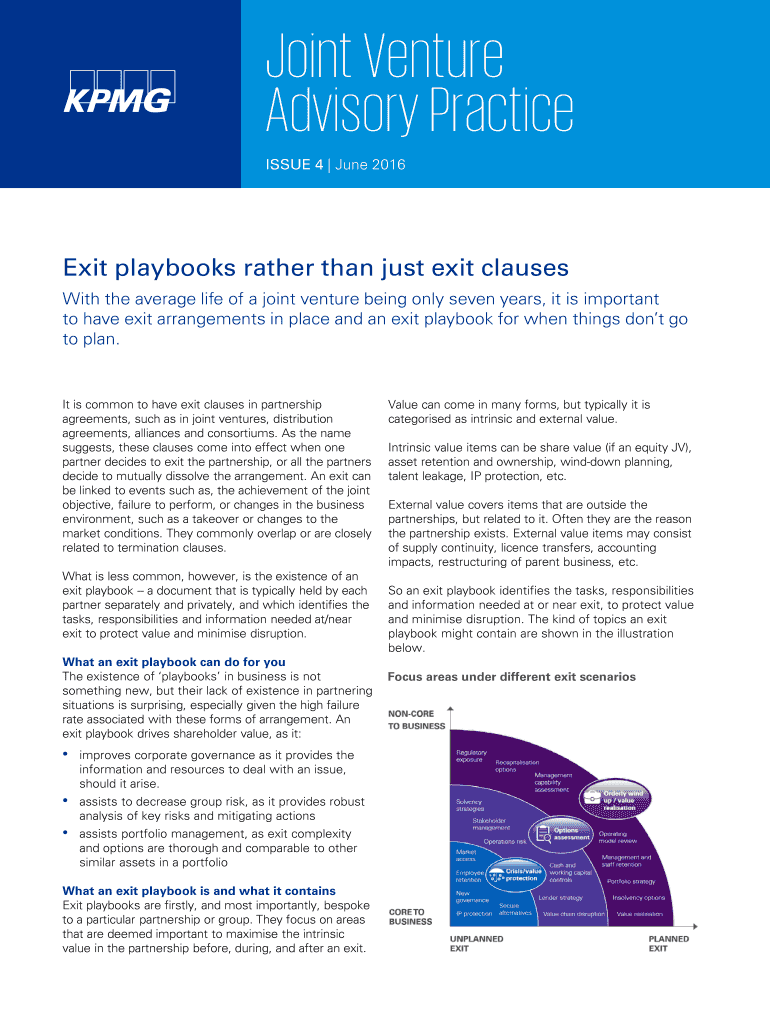 Fillable Online Exit playbooks rather than just exit clauses Fax Email ...
