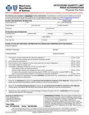 Fillable Online Quantity Limit Prior Authorization Physician Fax Form Fax Email Print - pdfFiller