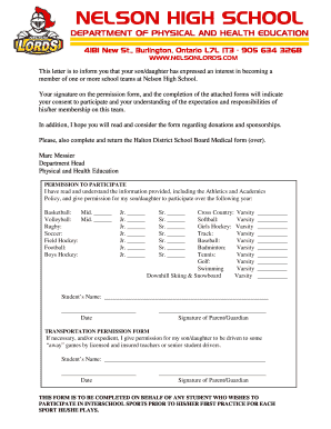 Fillable Online nelson high school nelson high school - Nelson Lords Football Fax Email Print ...