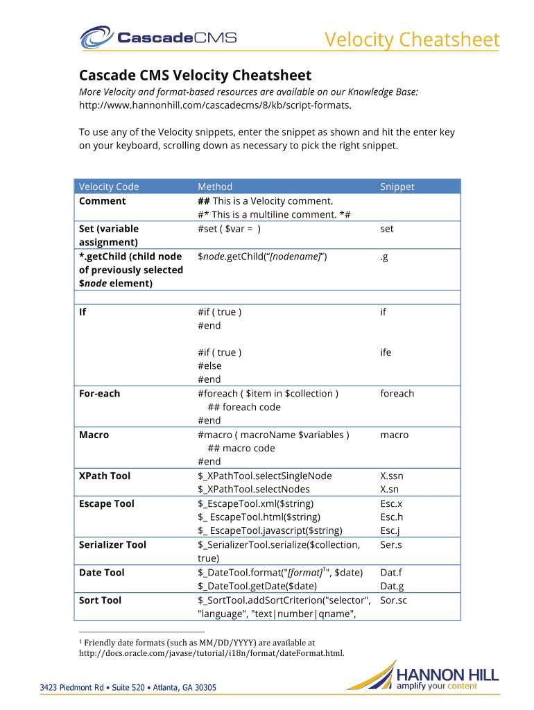 Fillable Online Velocity Cheatsheet Fax Email Print - pdfFiller
