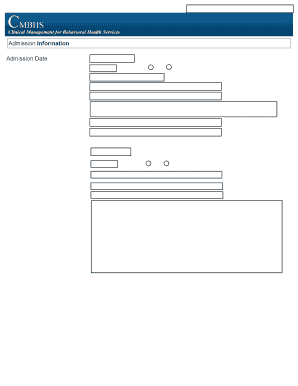 Fillable Online cmbhs dshs state tx Admission/Discharge Fax Email Print ...