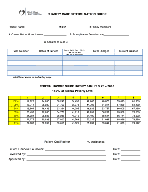 Fillable Online View the Charity Care Program Determination Guide Fax ...