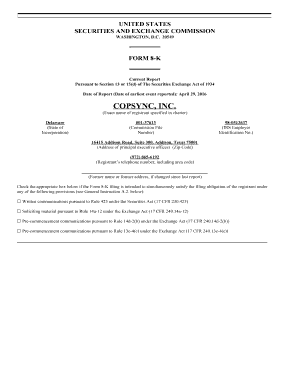 Fillable Online COPSYNC, INC. Fax Email Print - pdfFiller