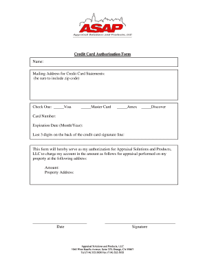 Fillable Online credit card authorization form inc sig Fax Email Print ...