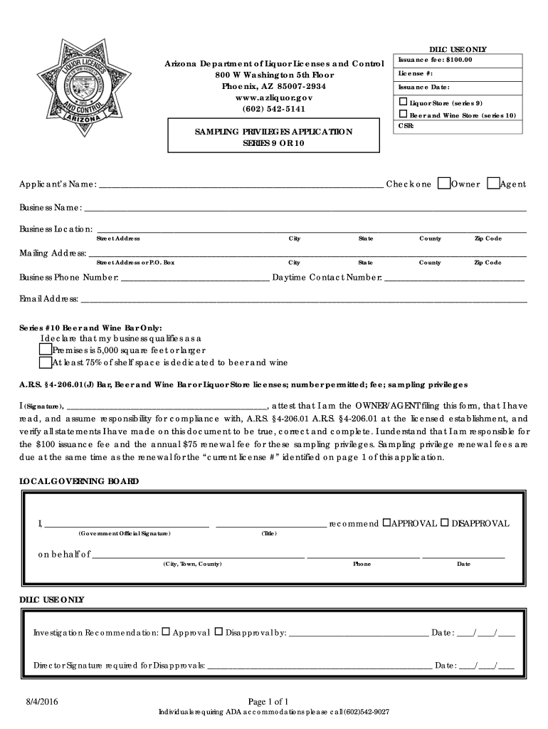 Fillable Online Application for Sampling Privileges Fax Email Print - pdfFiller