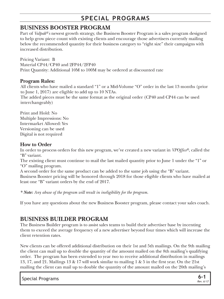 Fillable Online SPECIAL PROGRAMS BUSINESS BUILDER PROGRAM CHARITY ... Fax Email Print - pdfFiller