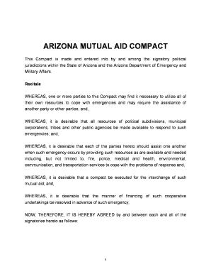 Fillable Online intrastatema insct arizona mutual aid compact - Mutual ...