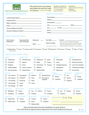 Fillable Online Rent Increase Application Fax Email Print - pdfFiller