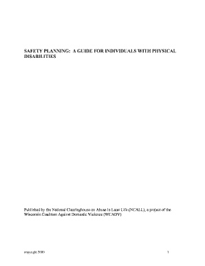 Fillable Online vawnet Disability Safety Plan.doc Fax Email Print ...
