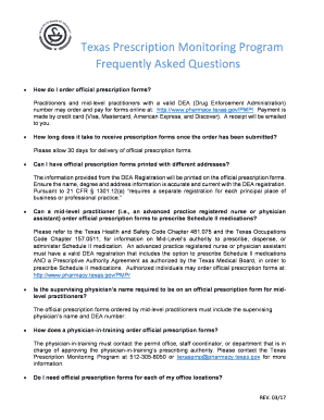 Fillable Online (5) CII Prescription Form FAQ's Version II.docx Fax ...
