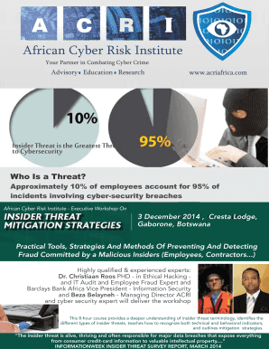 Fillable Online Download Brochure - African Cyber Risk Institute Fax ...