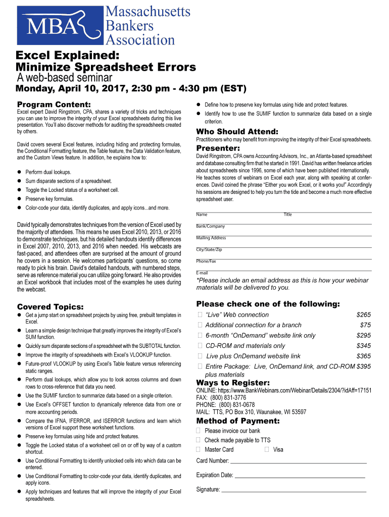 Fillable Online Excel Explained: Fax Email Print - pdfFiller