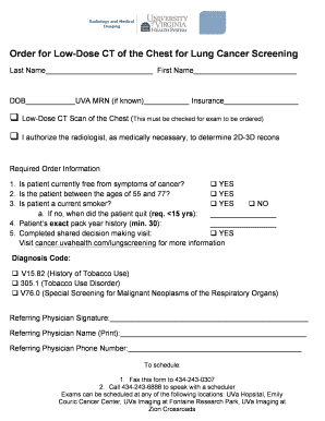 Fillable Online Order for Low-Dose CT of the Chest for Lung Cancer ...